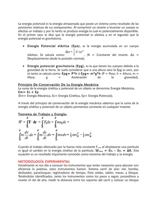 CONSERVACION DE LA ENERGÍA MECÁNICA | DOC