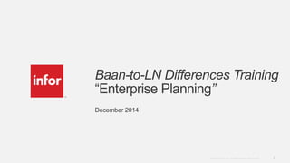 Inforln.com Baan 4 to LN Upgrade Differences Training - Enterprise Planning | PPTX | Logistics ...
