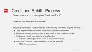 Inforln.com ERP LN 10.4 Credit and Rebill Invoices Enhancements | PPT
