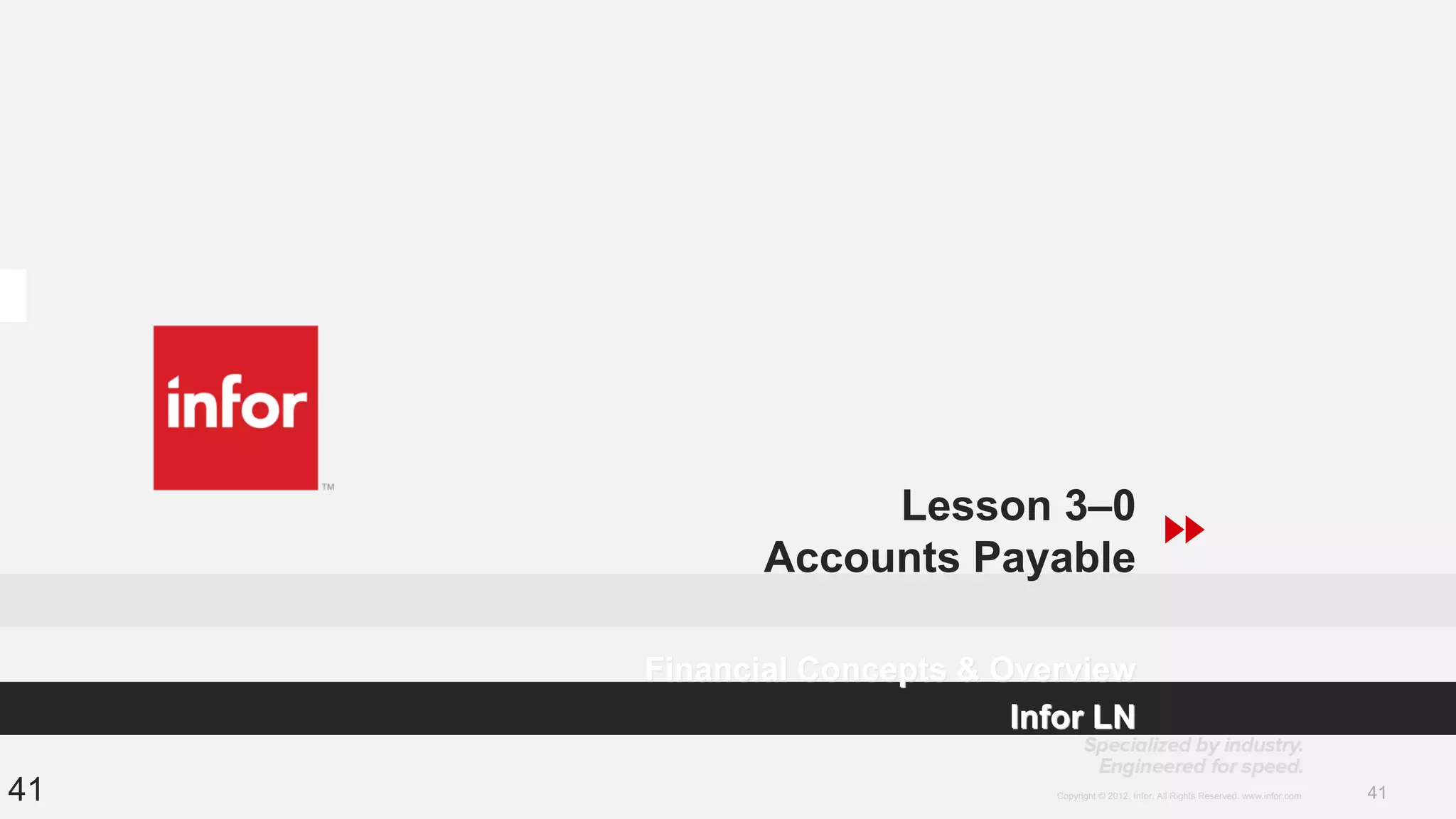 Inforln.com ERP LN Finance Concepts Overview Training | PPTX