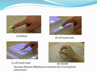 Inform- interacting with a dynamic shape display | PPT