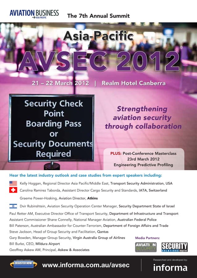 Asia Pacific AVSEC 2012 | PDF