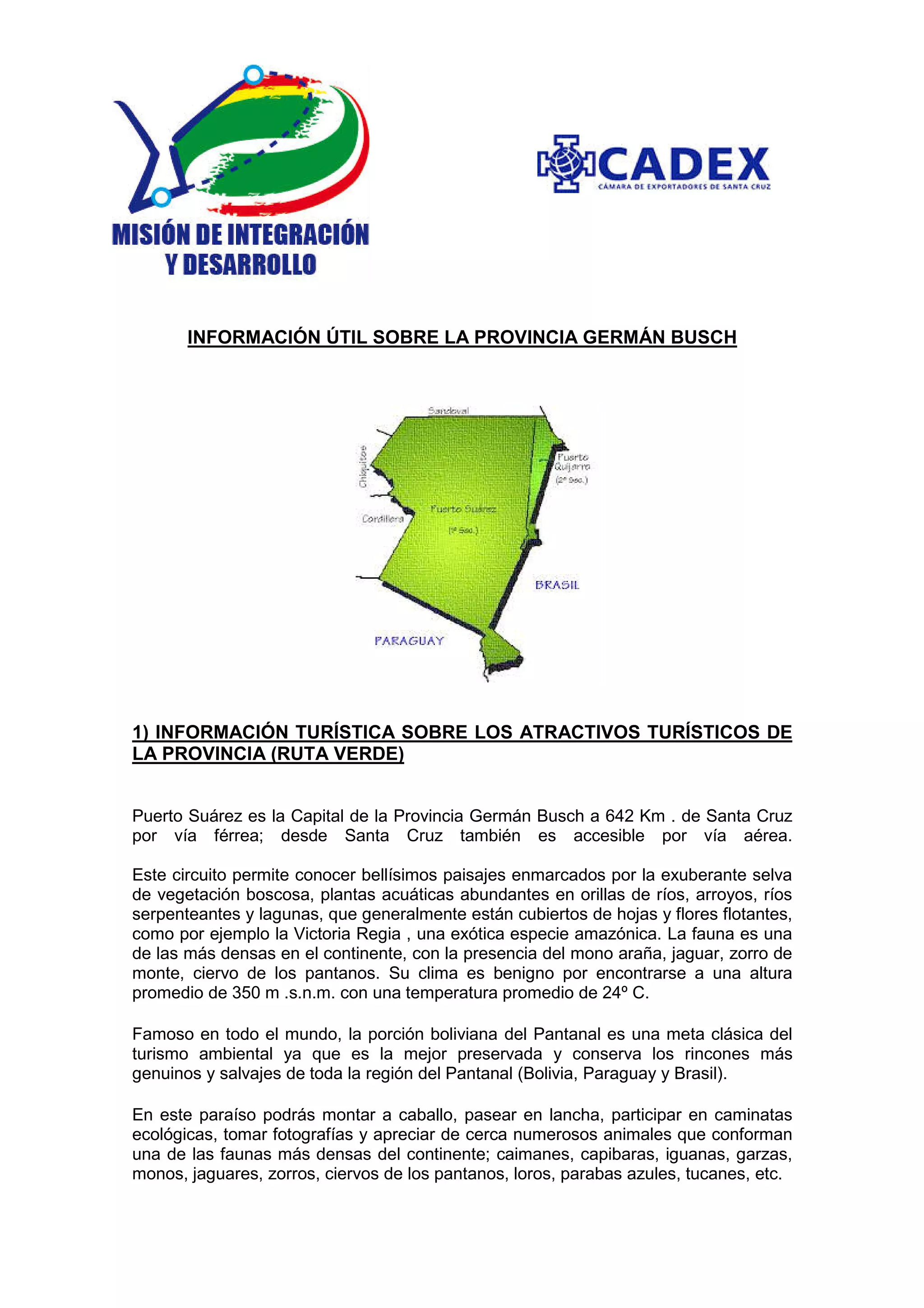 Provincia Germán Busch | PDF