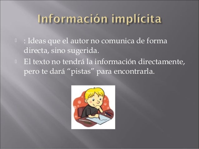 Información explicita e implicita