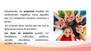 INFORMACION.PREJUICIO.ESTEREOTIPO.nivel primaria | PPTX