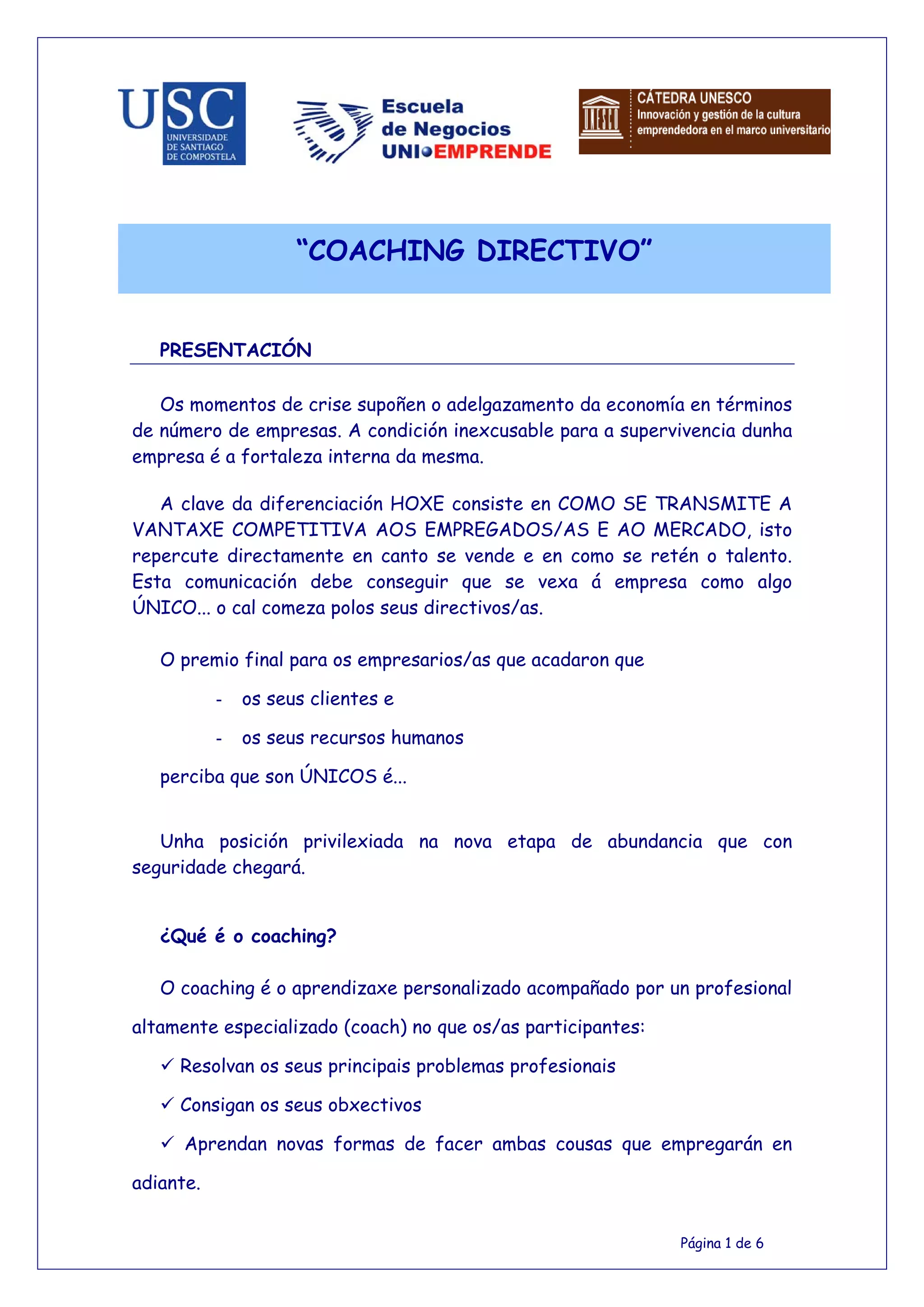 Coaching Directivo | PDF