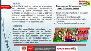 PROYECTO FONCODES SANTA ROSA -JAEN - CAJ | PPTX