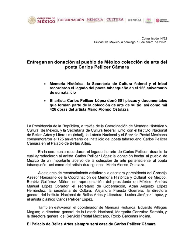 Recuerdan el legado de Carlos Pellicer en su 125 natalicio en Bellas ...