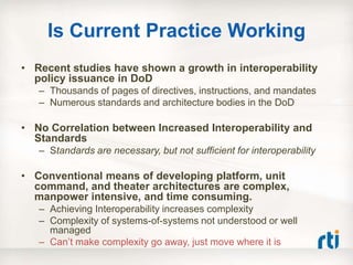 High-Performance Interoperable Architecture for Information Dominance ...