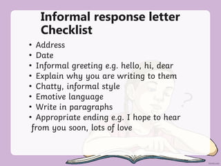 Informal-letter-.ppt | Children\'s Games and Toys | Shopping