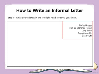 Informal-letter-.ppt | Children\'s Games and Toys | Shopping