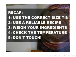 5 Rules for Baking Cakes | PDF