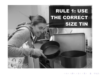5 Rules for Baking Cakes | PDF