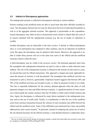 Informal and underground economy | PDF