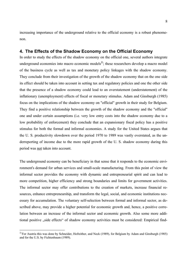 Informal and underground economy | PDF