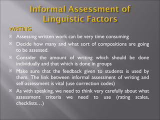 Informal Assessment | PPT