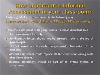 Informal Assessment | PPT