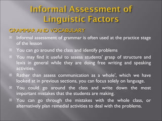Informal assessment | PPT