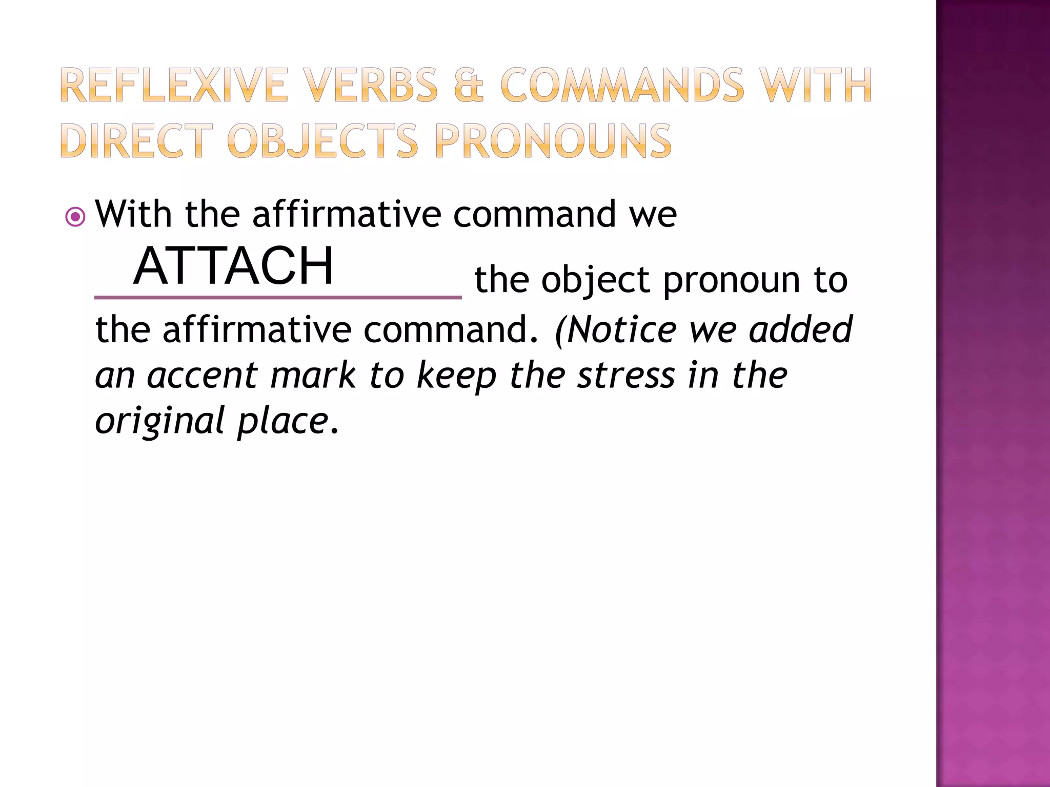 Informal commands | PPTX