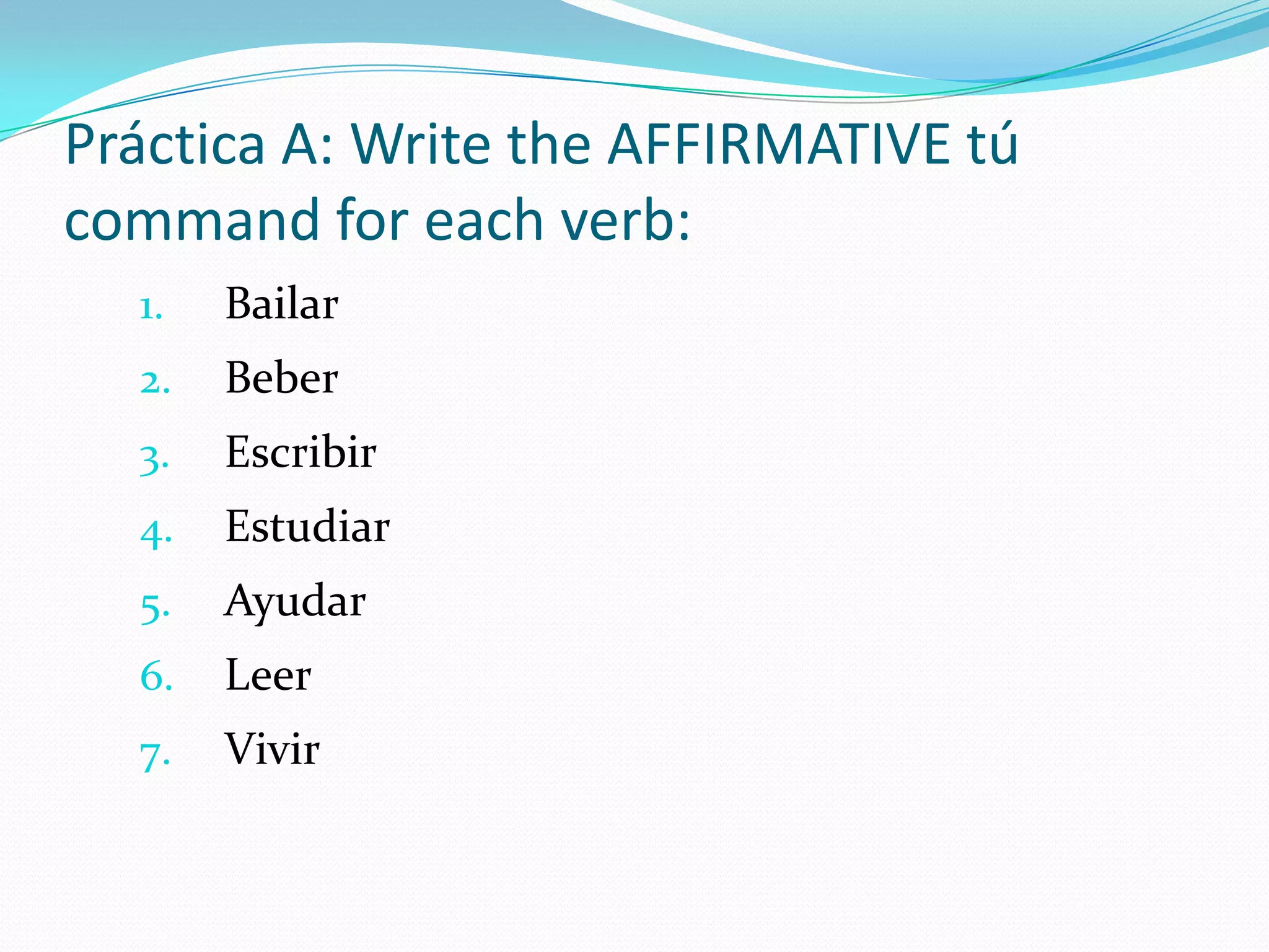 Informal commands | PPTX