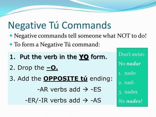 Informal commands | PPT
