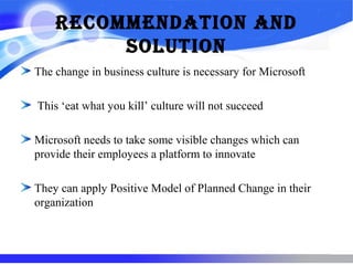 microsoft culture club case | PPT