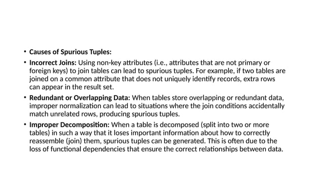 Informal Design Guidelines for Relation Schemas.pptx | Databases | Computer Software and ...