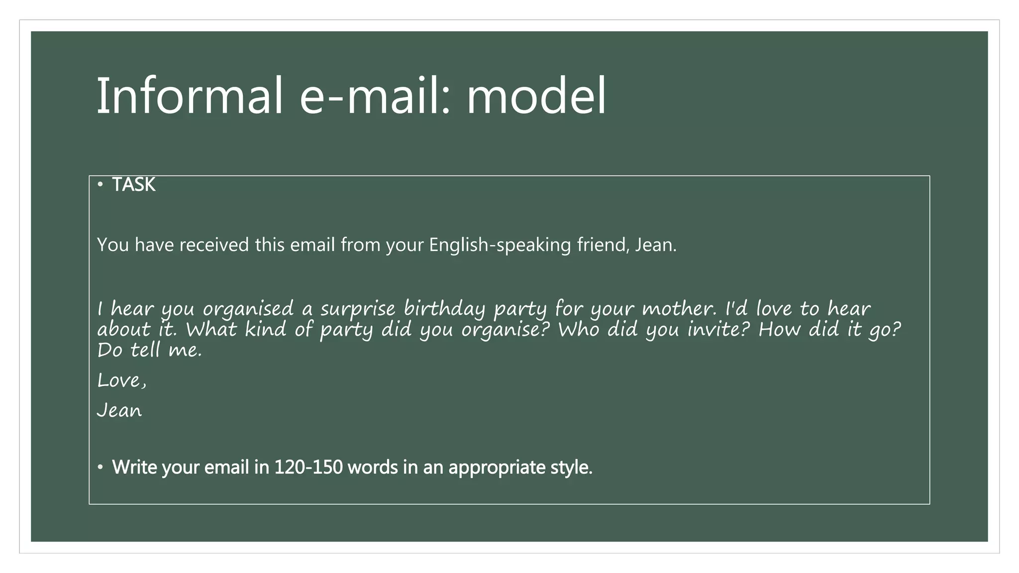 Informal e-mails | PPTX