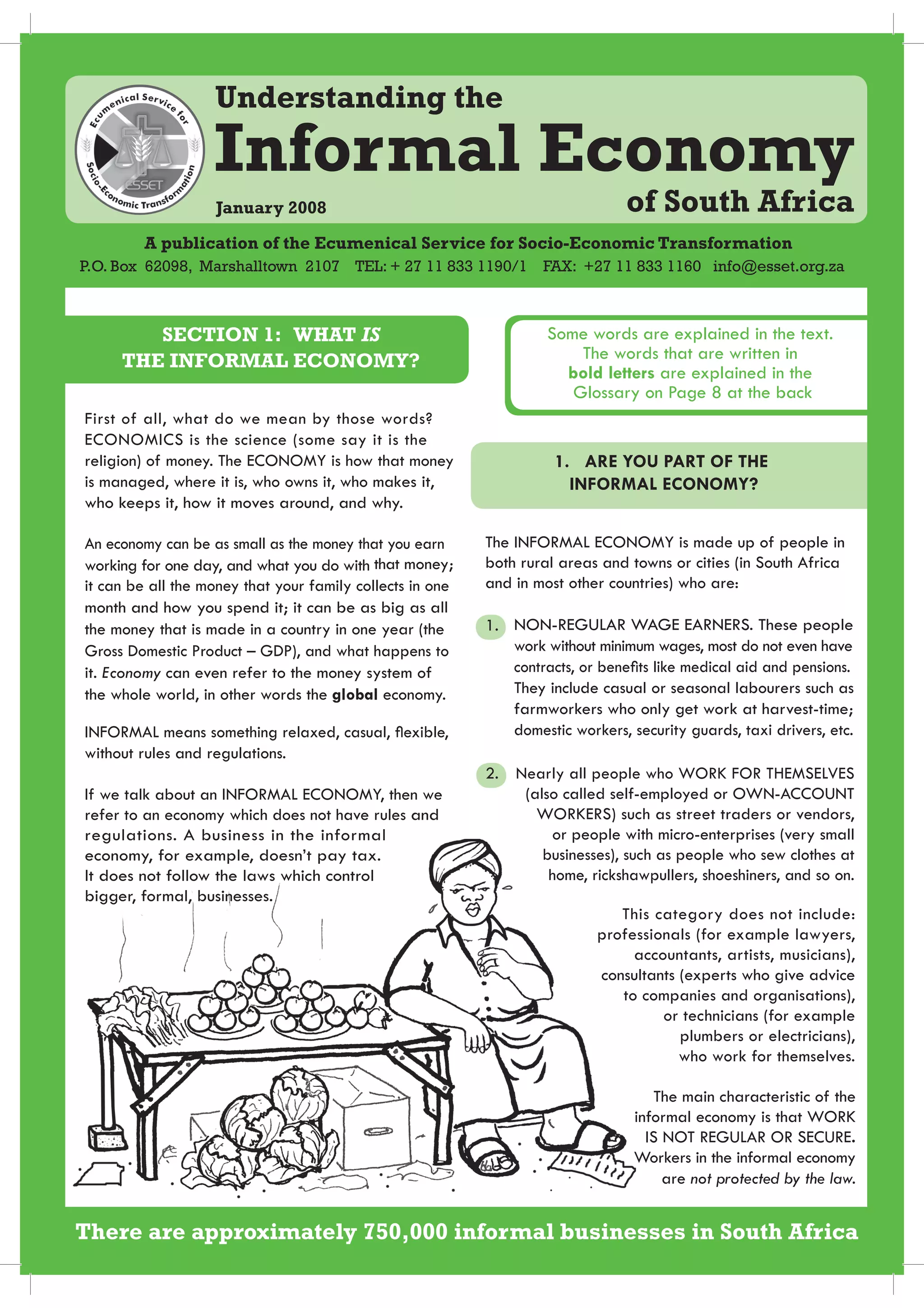 Informal economy fact sheet.1 | PDF