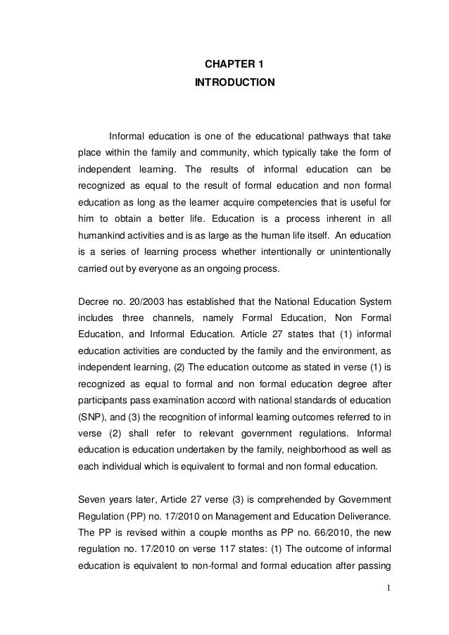 Informal education in national development (2012)