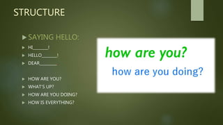 Informal email 4 eso | PPTX