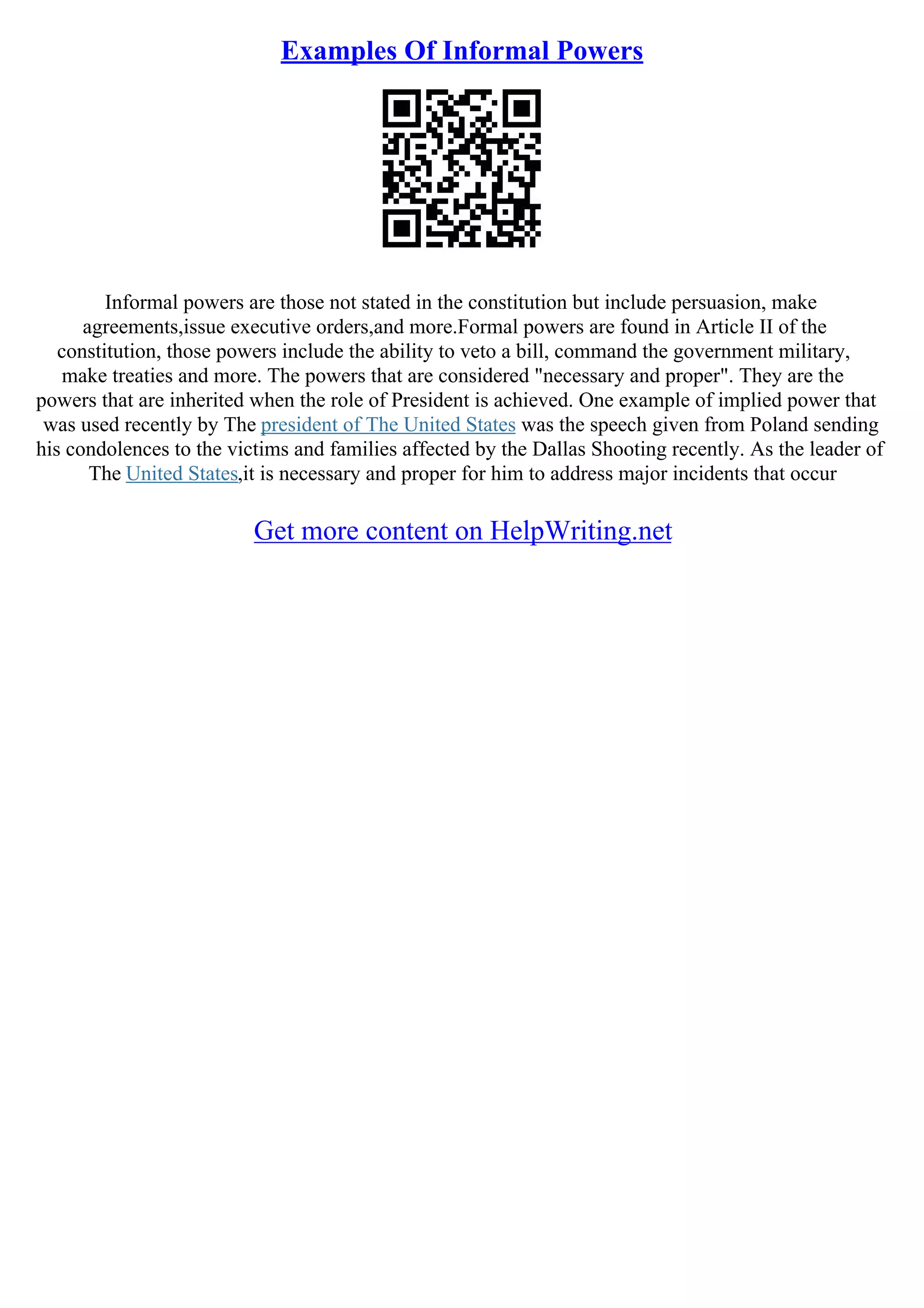 Informal Essay Examples | PDF