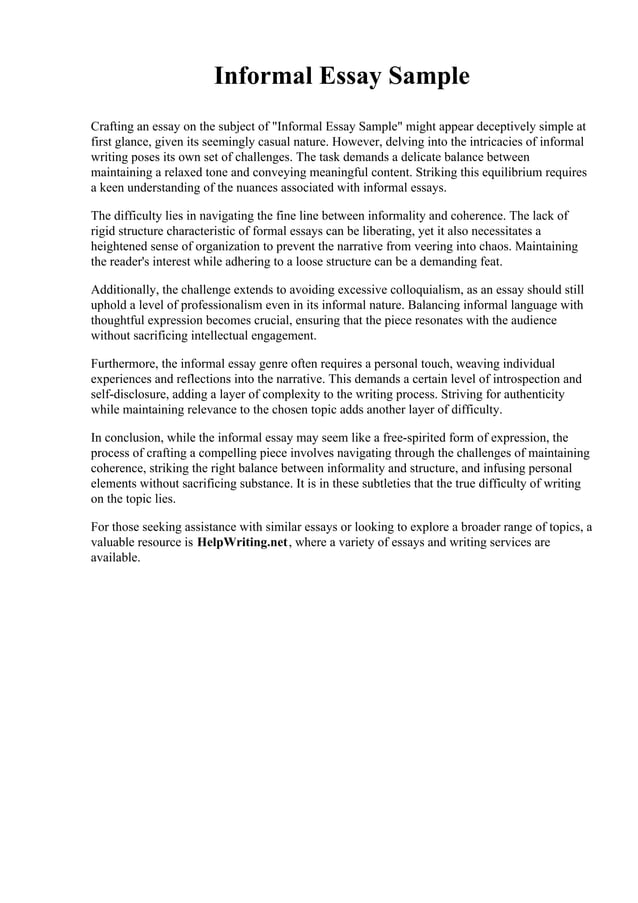 Informal Essay Sample.pdf