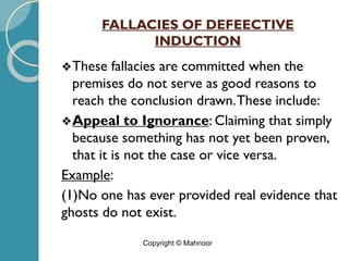 Informal fallacies in Logic | PDF