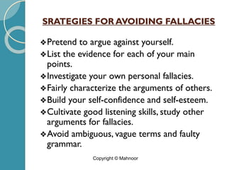 Informal fallacies in Logic | PDF