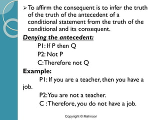 Informal fallacies in Logic | PDF