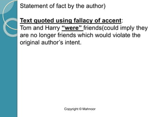 Accent Fallacy