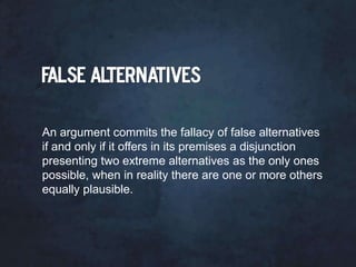 Informal fallacies 2 | PPTX
