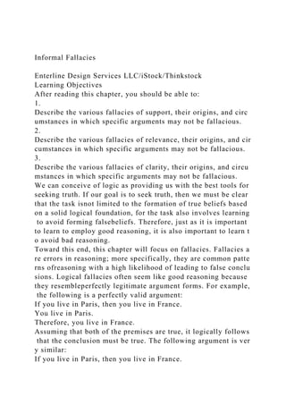 Informal FallaciesEnterline Design Services LLCiStockThinkst.docx