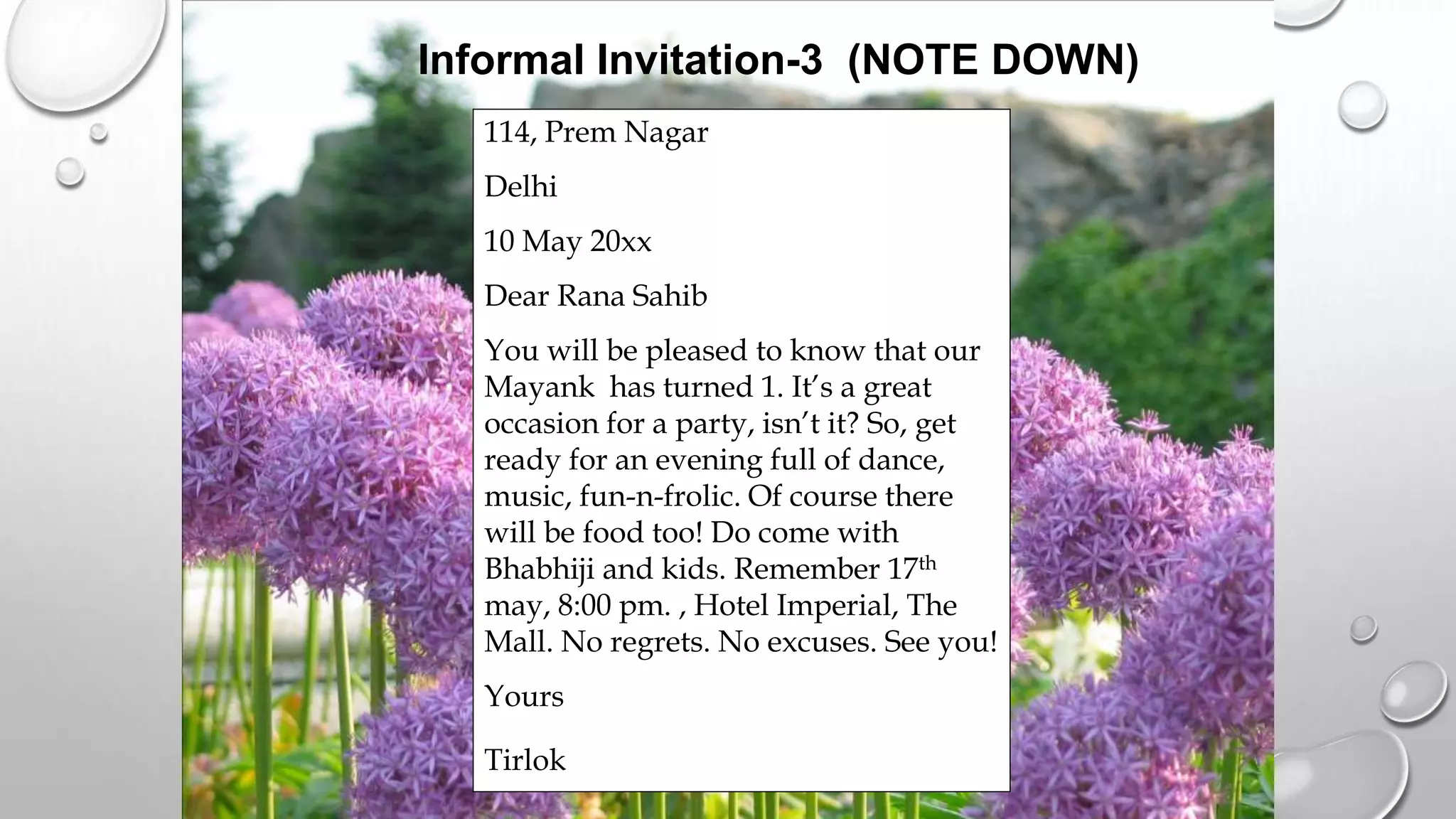 INFORMAL INVITAIONS AND REPLIES.pptx