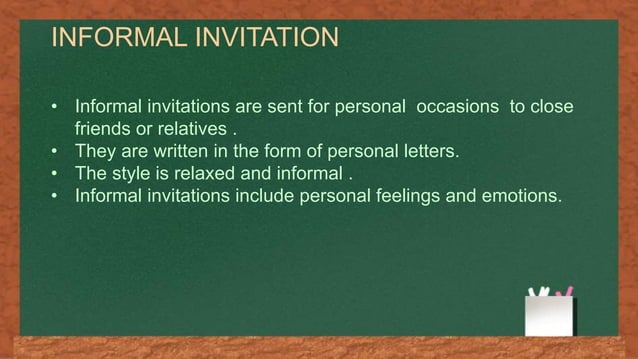 Informal Invitation (2) (1).pptx | Wedding | Personal Celebrations ...