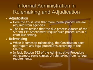 Informality and formality in administrative law | PPT