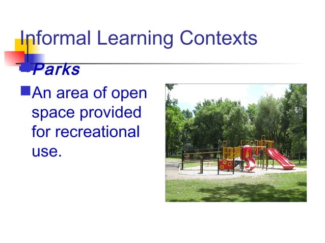 Informal Learning Contexts Ppt