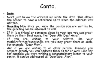 Informal Letter To A Friend Giving Advice