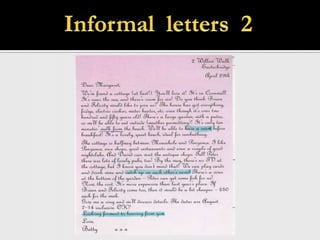 Informal Letters | PPTX