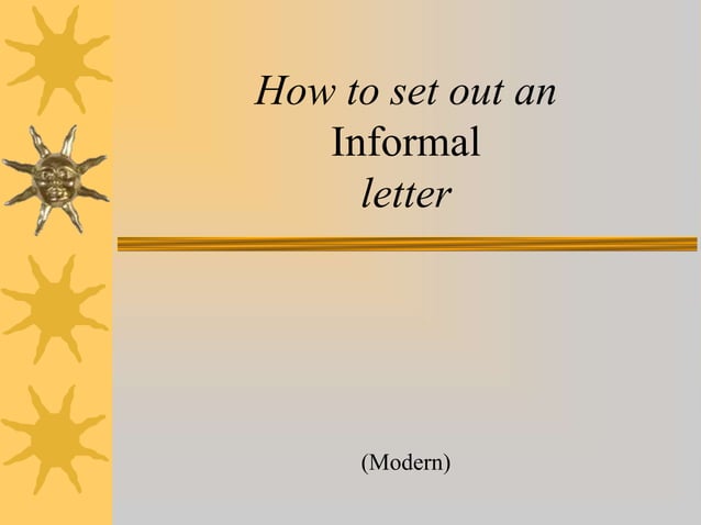 Informal letters writing year 4 power point | PPT