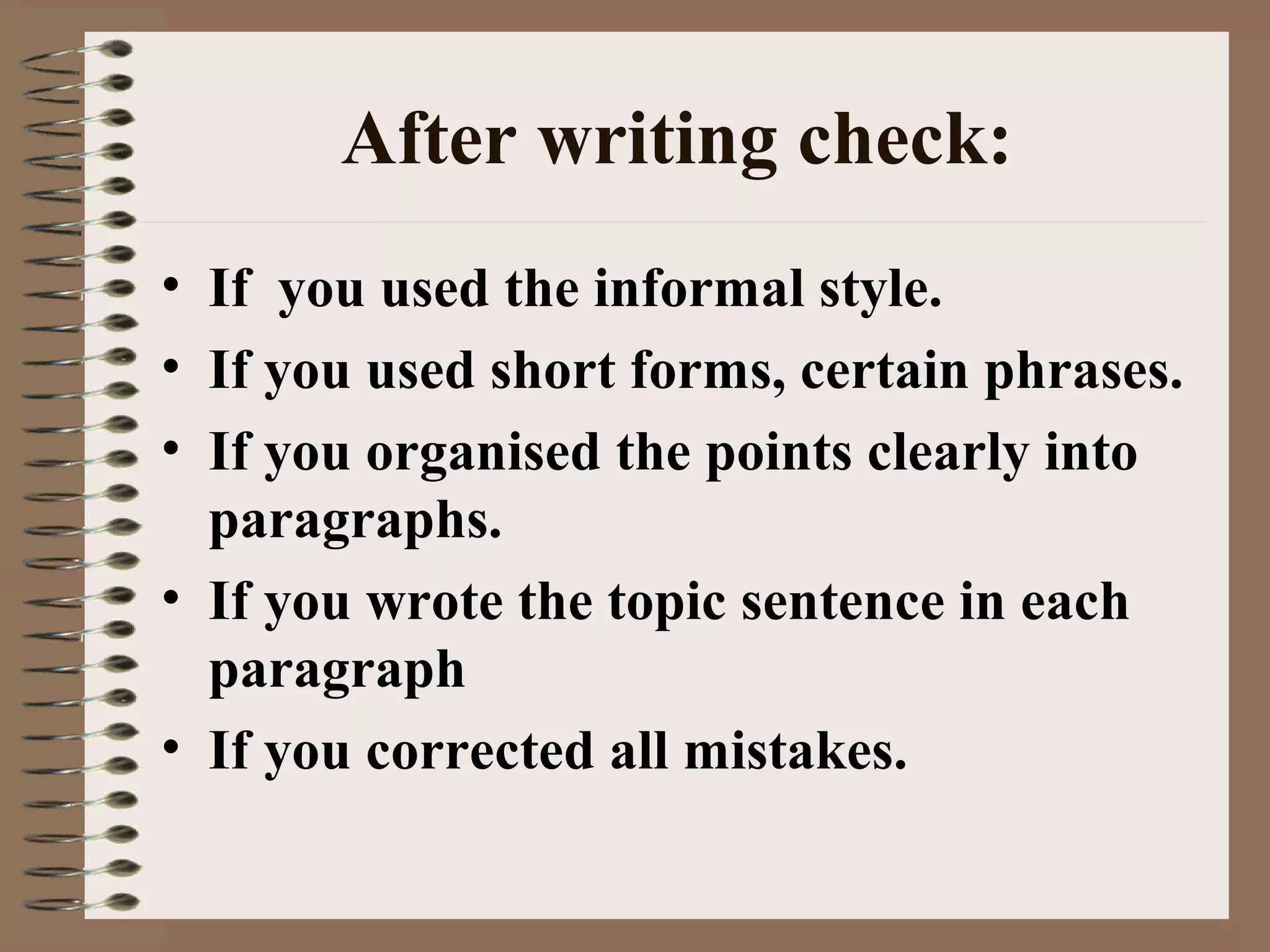 Informalletters givingadvice | PPT