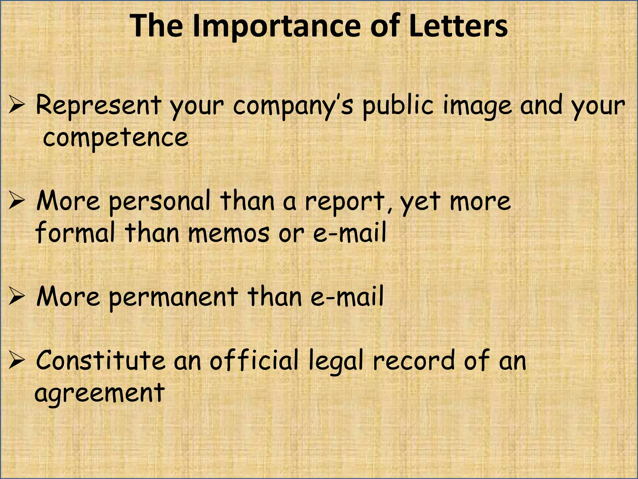 Informal Letter Writing | PPTX