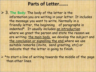 Informal Letter Writing | PPTX