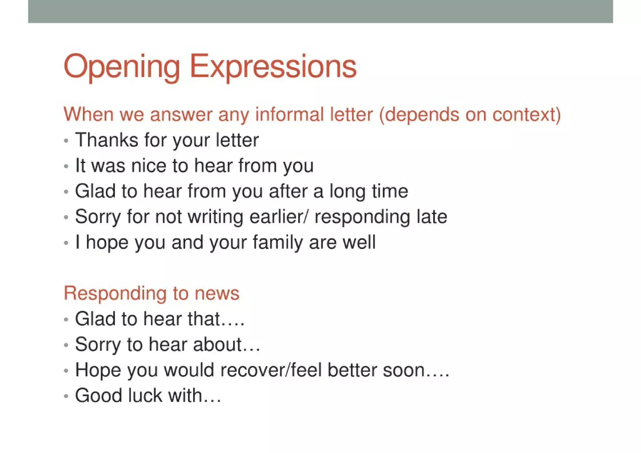 Informal Letter Writing | PDF